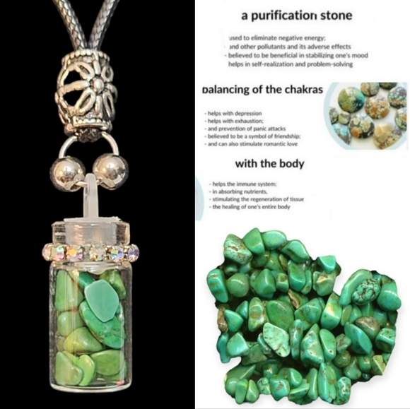 Jewelry | New Turquoise Mini Bottle Necklace | Poshmark
